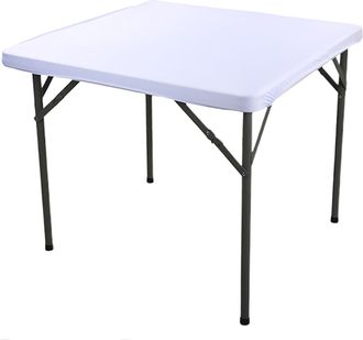 Generico Quadratische Tischdecke, elastisch, quadratisch, 86 x 86 cm, für Esszimmer, Picknick, Küche, Meetings, Partys, Hochzeiten, Camping, Cocktails, Wohnzim