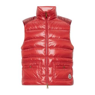 Moncler Frelon Daunenweste - - Jackets - Damen - Rot - M