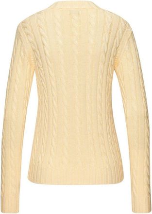 Lascana V-Ausschnitt-Pullover mit Zopfstrickmuster