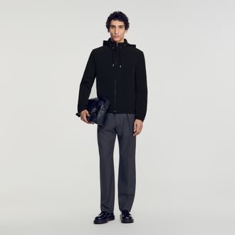 Sandro Kapuzenjacke mit Rei&szlig;verschluss