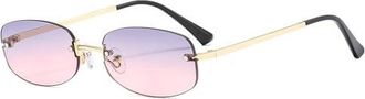 Generic Lunettes De Soleil Fête Sans Monture For Hommes Vacances En Plein Air For Femmes(Pink)