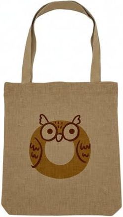Fabulous Sac Shopping Tote Bag Aspect Lin - O like Owl Letter First Name Animals Drawing Child - Sac de Courses Toile Epaisse 360g Beige Naturel Cabas Port&eacute; Ep