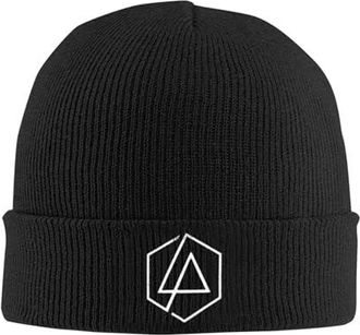 Generic Chapeau dHomme, Superposition en Triangle Hexagonal Art Graphique Art pour Hommes Bonnet tricot&eacute; Unisex Bonnet Bonnet Cadeau Hiver Chaleureux de No&euml;l