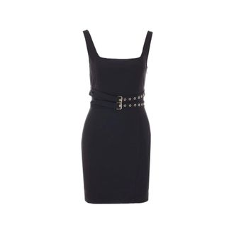 Liu Jo Femme, Robes, Noir, Taille: 40 FR Robe Ceinture Col Bateau