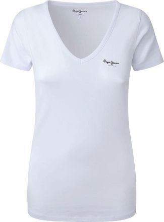 Pepe Jeans London Damen T-Shirt Corine, Weiß (White), XS