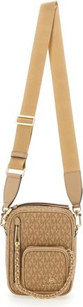 Michael Michael Kors Womens Elliot Shoulder Bag Beige