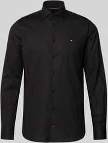 Tommy Hilfiger Tailored Slim Fit Businesshemd aus Baumwoll-Mix