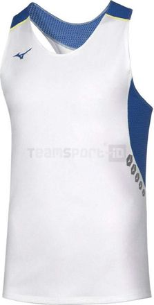 Mizuno Premium Singlet Tank top Herren M weiß/königsblau
