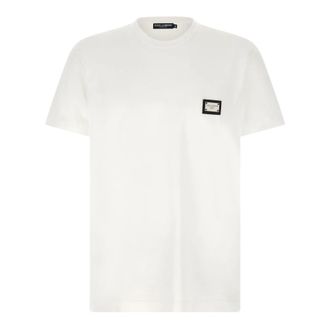 Dolce & Gabbana Cotton Jersey T-shirt - - Tops - Herren - Wei&szlig; - XS