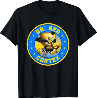 Crash Bandicoot Dr. Neo Cortex Star Spangled Logo T-Shirt