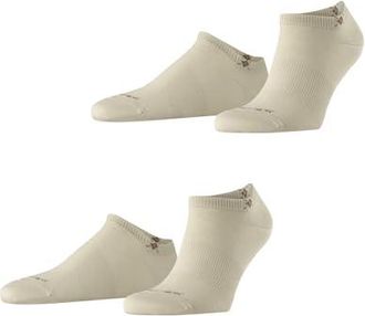 Burlington Everyday Sneaker Multipack M Sn coton unies lot de 2 paires, Chaussettes basses Homme, Beige Sand Stone 4024, 40-46