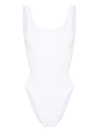 Hunza G maillot de bain &agrave; effet froiss&eacute; - Blanc