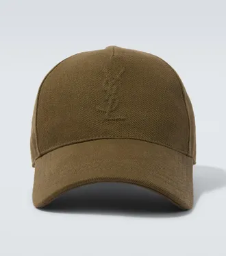 Saint Laurent Baseballcap Cassandre aus Denim
