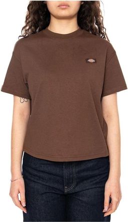 Dickies Femme, Tops, Brun, Taille: 42 FR Oakport Boxy SS Tee
