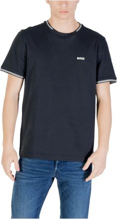 HUGO BOSS Homme, Tops, Bleu, Taille: L &Eacute;l&eacute;gant T-shirt &agrave; manches courtes pour homme