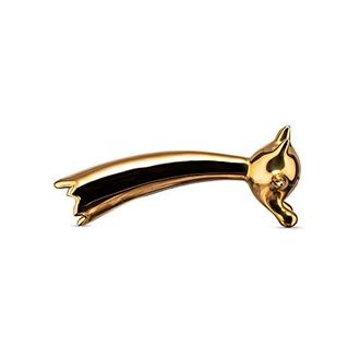 Alessi AMGI25 kerstfiguren, glas, geel, 8,5 x 0,24 x 5,5 cm, Gelb