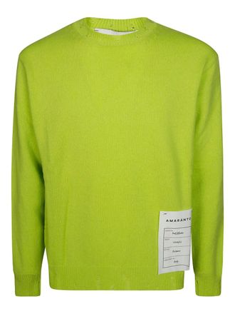 Amaranto Pullover mit Rundhalsausschnitt - Gr&uuml;n