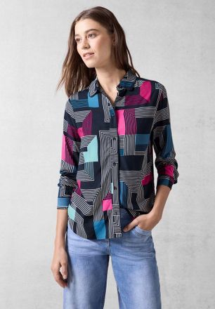 Cecil Langarmbluse aus softer Viskose