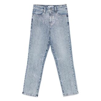 DKNY Blaue Slim Gerades Jeans L&auml;ssiger Stil - - Jeans - Damen - Blau - W28
