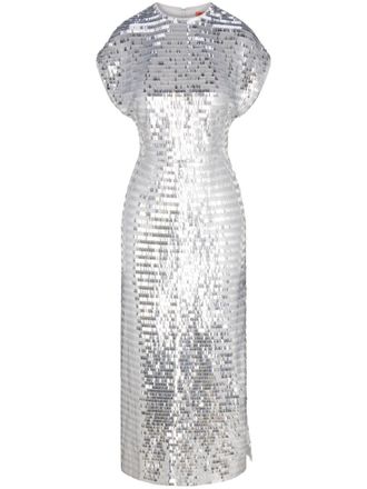 Simon Miller robe Argan &agrave; sequins - Argent