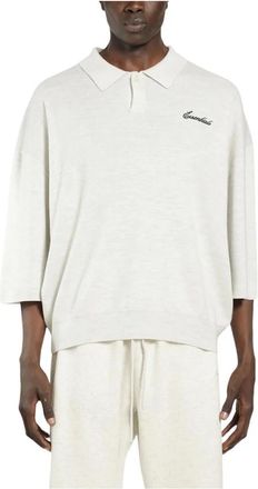 Fear of God Homme, Pulls, Blanc, Taille: 2XL Essentials Logo-embroidered Polo