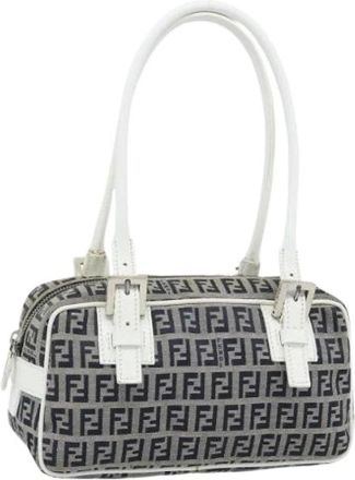 Fendi Sac &agrave; main Pre-owned Zucchino Canvas - Femme - Pre-owned - Bleu - Taille: ONE Size