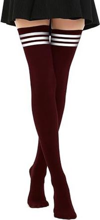 Dreshow Femme Extra Longues Chaussettes Hautes de Cuisse Montantes Chaussettes de Genoux para Sport Cosplay