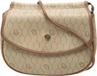 Dior Sac bandouli&egrave;re vintage en toile Pre-owned - Femme - Pre-owned - Beige - Taille: ONE Size