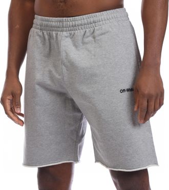 Off-white Off White - For All Sweat-Shorts f&uuml;r Herren (Grau/Schwarz)