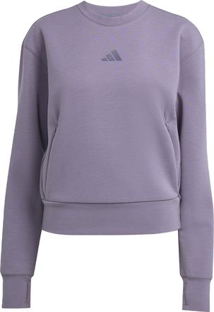 adidas Womens Designed-for-Training entworfenes Warm-Up Sweatshirt mit Rundhalsausschnitt Preloved Violet M