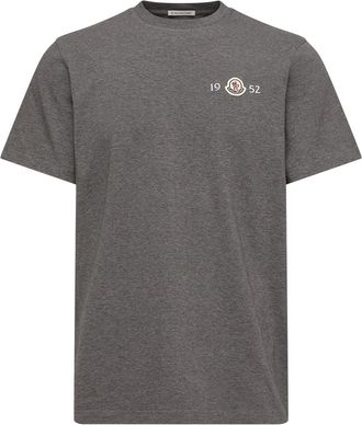 Moncler Moncler T-shirt En Coton &Agrave; Logo, Homme, Gris, Taille: 3xl