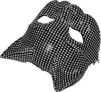 BESPORTBLE Glitzernde Katzenmaske mit Strasssteinen Damen Masquerade Maskeradenparty Cosplay Dekorative Gesichtsbedeckung f&uuml;r Halloween Karneval Festliche Kost&uuml;m