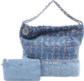 Chanel Sac bandouli&egrave;re vintage Chanel doccasion - Femme - Pre-owned - Bleu - Taille: ONE Size