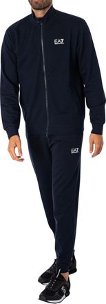 Emporio Armani Herren Trainingsanzug Mit Rei&szlig;verschluss Und Logo Auf Der Brust, Armani Blue, XXL