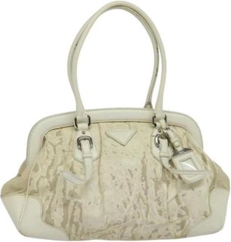 Prada Pre-owned Toile sacs-prada - Femme - Pre-owned - Gris - Taille: ONE Size