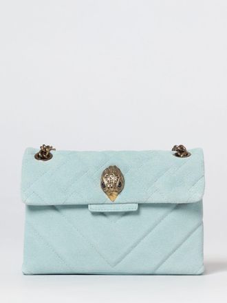 Kurt Geiger Gesteppte Kensington Wildleder-Minitasche von mit Strass-Logo