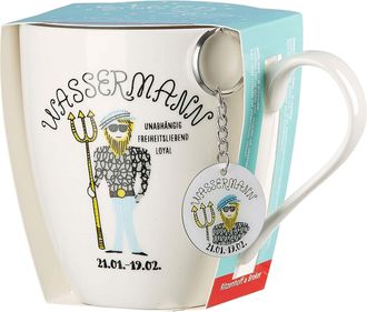 Ritzenhoff & Breker Jumbotasse Astro Sternzeichen Gr&ouml;&szlig;e Jumbotasse 650 ml Wassermann