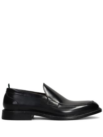 Green George mocassins en cuir - Noir