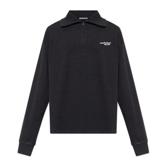 Acne Studios Zip-up Logo-Sweatshirt - - Sweatshirts & Hoodies - Herren - Schwarzk - XL
