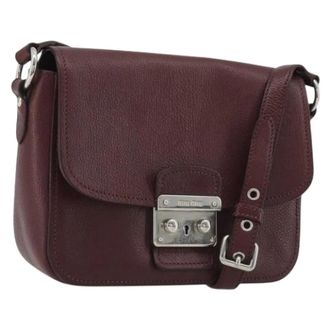 Miu Miu Sac port&eacute; &eacute;paule Pre-owned - Femme - Pre-owned - Rouge - Taille: ONE Size