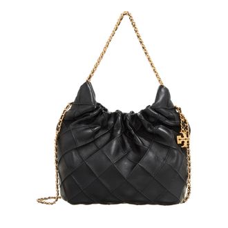 Tory Burch Tory Burch Hobo Bags - Fleming Mini Hobo Bag - Gr. unisize - in Schwarz - f&uuml;r Damen