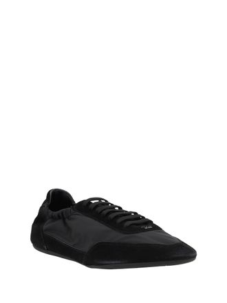 Prada Mens Collapse Sneakers Re-Nylon And Suede Nero Sole: Rubber
