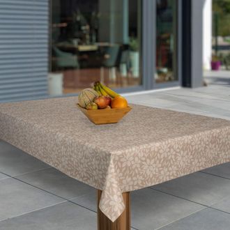 Laro Wachstuch-Tischdecke Abwaschbar Garten-Tischdecke Wachstischdecke PVC Plastik-Tischdecken Eckig Meterware Wasserabweisend Abwischbar AU, Muster:Blumen