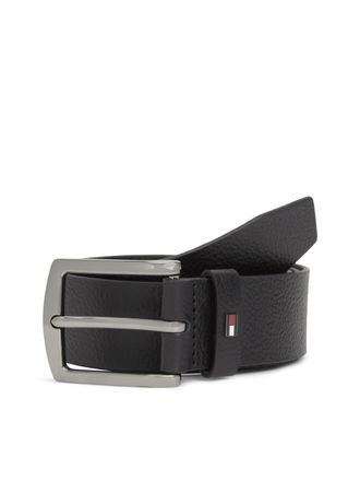Tommy Hilfiger Lederg&uuml;rtel TOMMY HILFIGER DENTON PEBBLE 4.0 cm breit, Herren, Gr. 11,5, schwarz, Obermaterial: 100% Rindsleder, G&uuml;rtel Lederg&uuml;rtel, aus Narbenleder