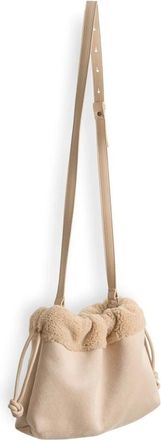 OPUS Bucket Bag mit flauschigem Besatz - - Bags - Damen - Beige - ONE SIZE