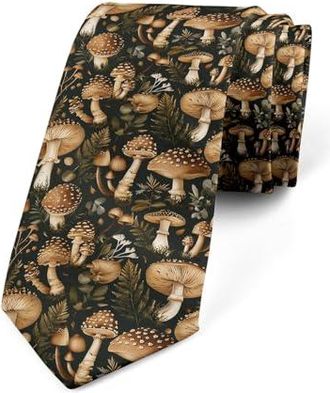 Generic Cravate DAffaires Champignon Brun Formelle Necktie Confortable Cravate Pour L&Eacute;cole C&eacute;l&eacute;brations Remise De Dipl&ocirc;me