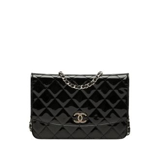 Chanel Pre-owned Sac Bandouli&egrave;re Brillant - Femme - Pre-owned - Noir - Taille: ONE Size