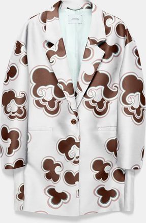 Dorothee Schumacher Kurzermantel aus bedrucktem Duchesse-Twill