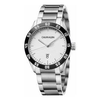 Calvin Klein Quartz Silber Zifferblatt Uhr - - Accessories - Herren - Grau - ONE SIZE