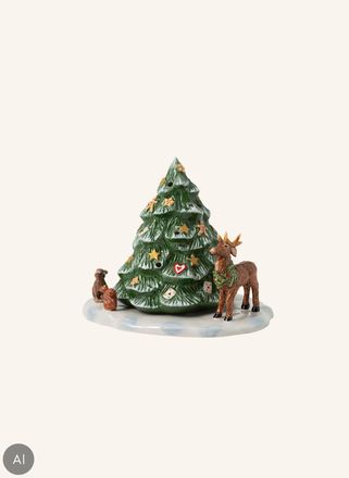 Villeroy & Boch Weihnachtsbaum Mit Waldtieren Christmas Toys weiss